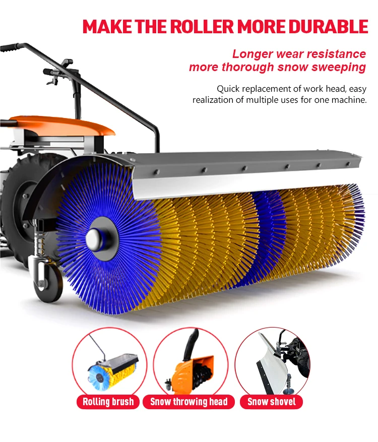 High Efficiency Snow Plow - Snow Sweeper with Driver's Cabin