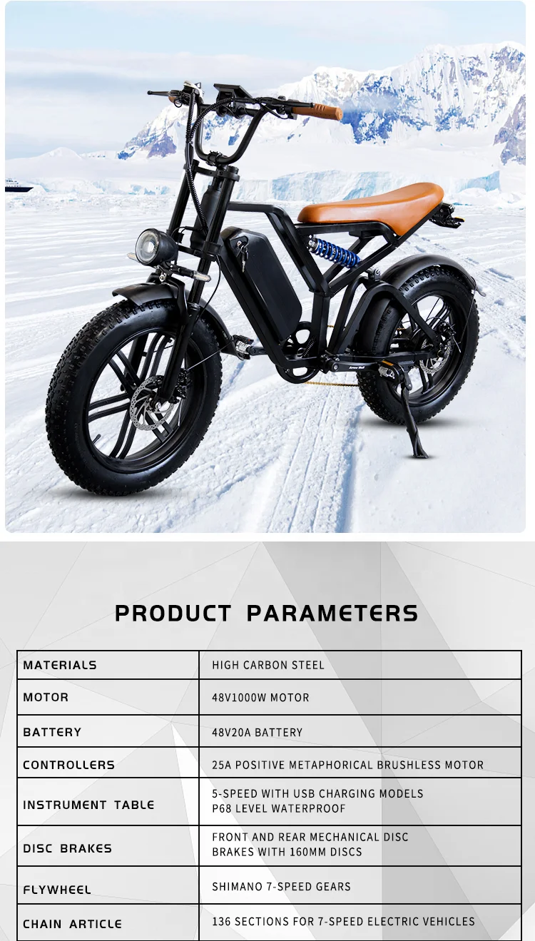 Suron Ebike - 48v 1000w Mid Drive Electric Bike for Adults