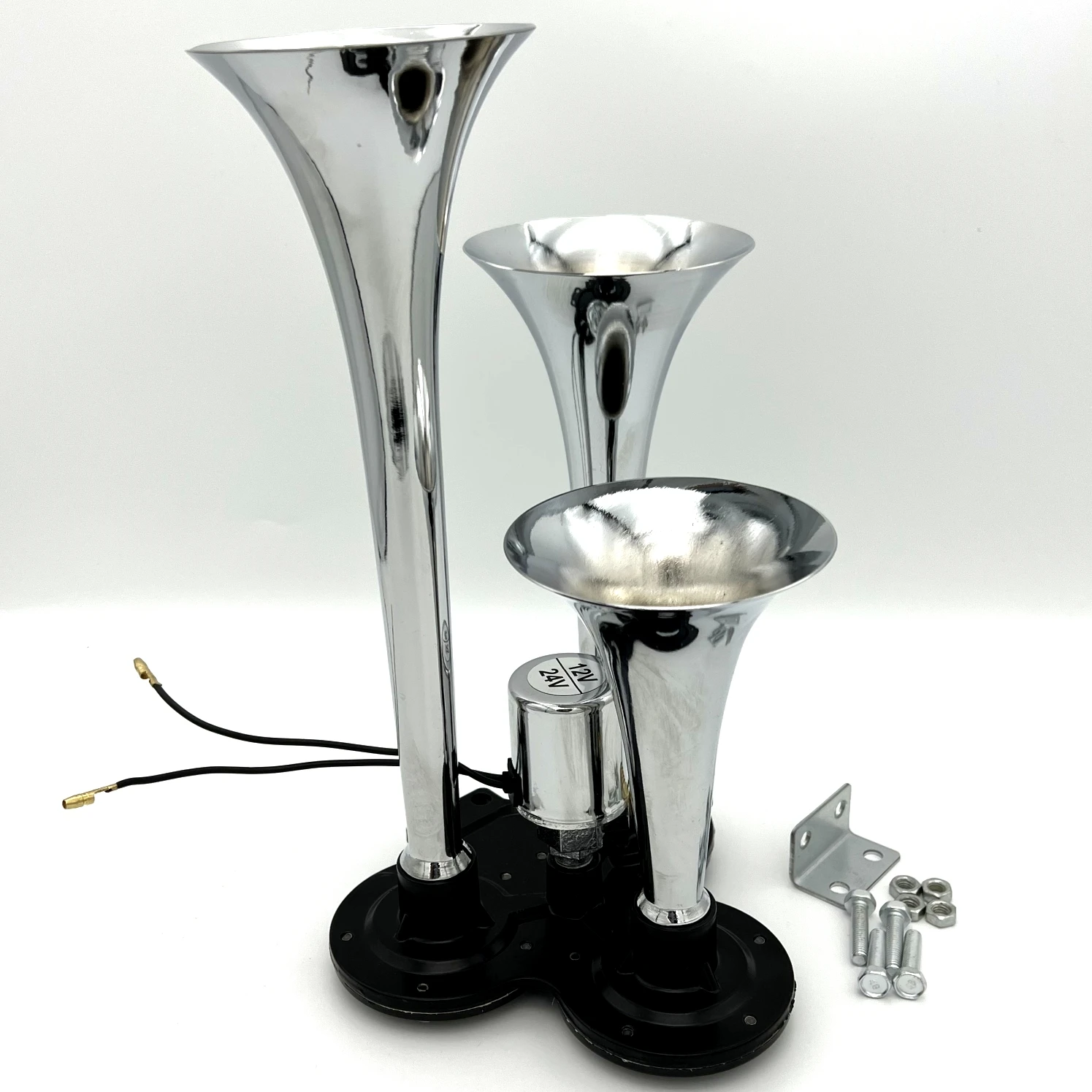 3 Pipe Air Horn 12/24V Truck Horn - 115db Sound Level