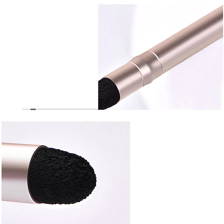 Mini Double End Angled Flat Eyebrow Beginner Eyelash Brush Sponge Head ...