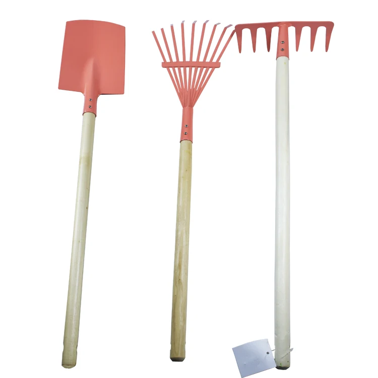 Wooden Hand Steel Pole Hand Leaf Land Clearing Different Types Of ...