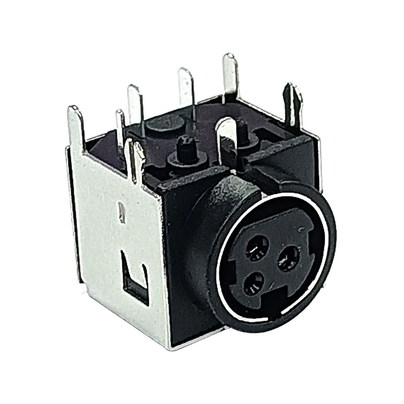Pcb Mount Power Din 3 Pin Socket Connector - Buy 3 Pin Power Din Jack ...