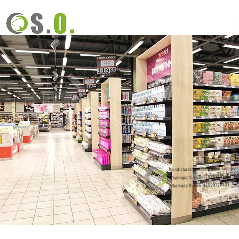 Supermarket Design Layout Modern - Customize Your Shelves