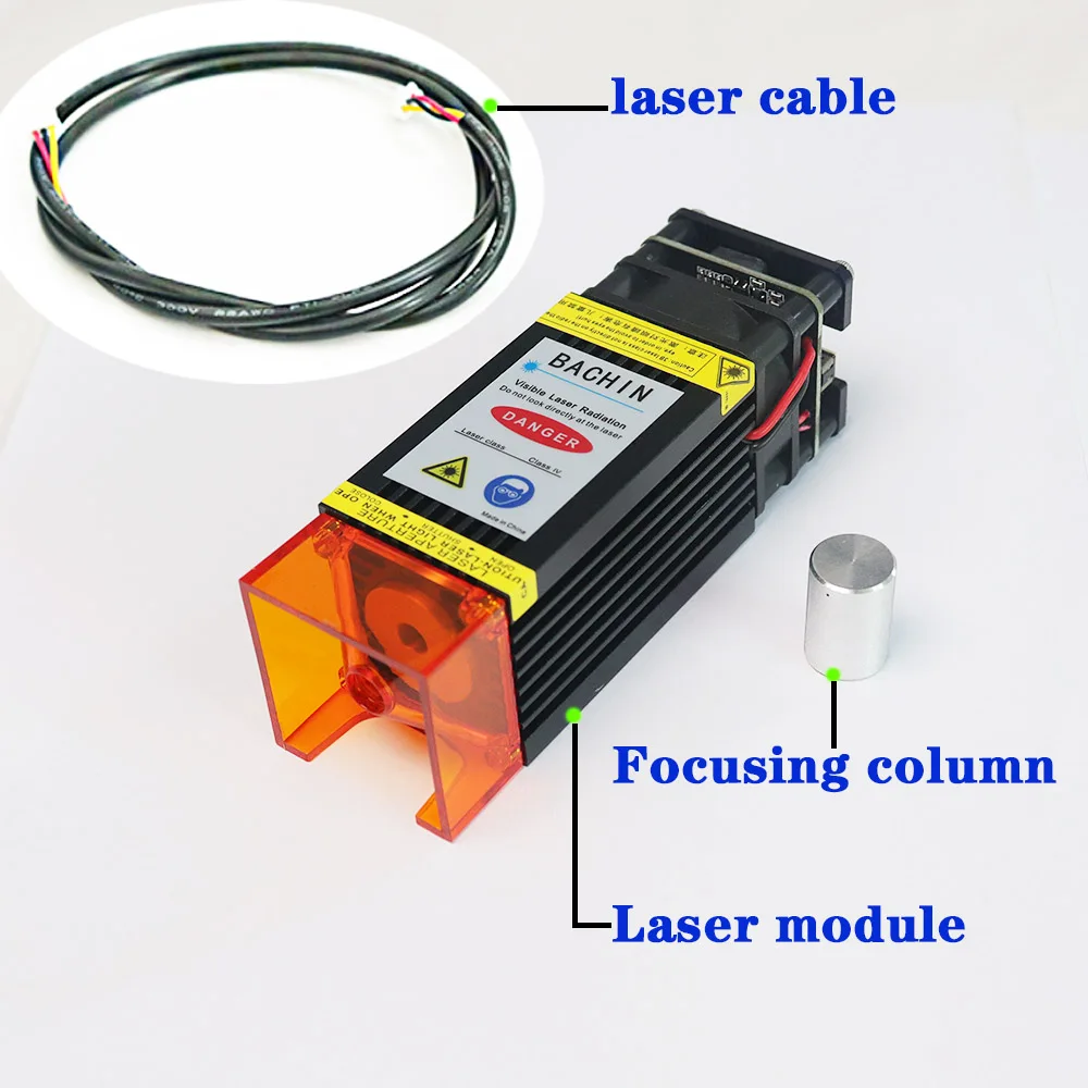Bachin 40w Laser Module 450nm Laser Head Blue Light For Cnc Laser ...