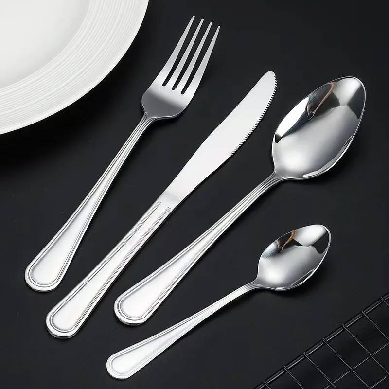 Hotel Cutlery Set - Stainless Steel Gold Spoon Utensils