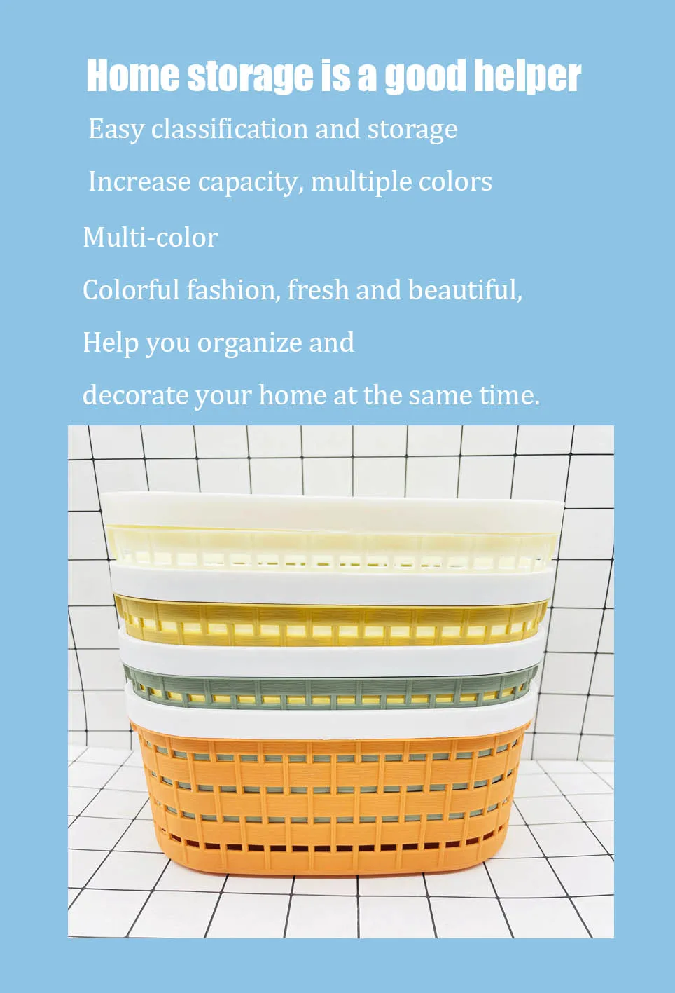 Two-color Rattan Square Storage Box Sundry Storage Basket Household ...