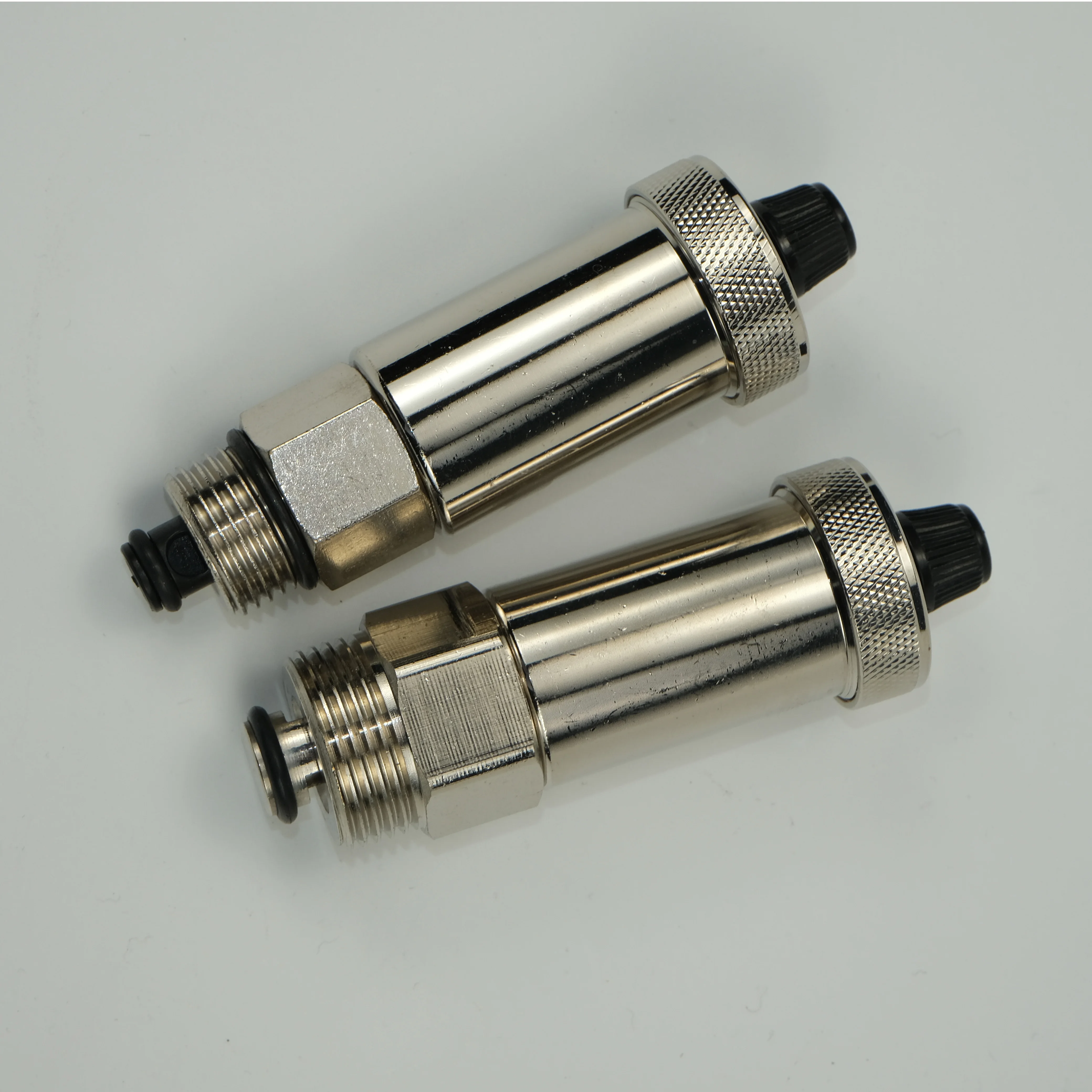 MTS 1/2 3/8 Inch Automatic Air Vent Drain Valve Set Exhaust Valve with Check Valve for Floor ...