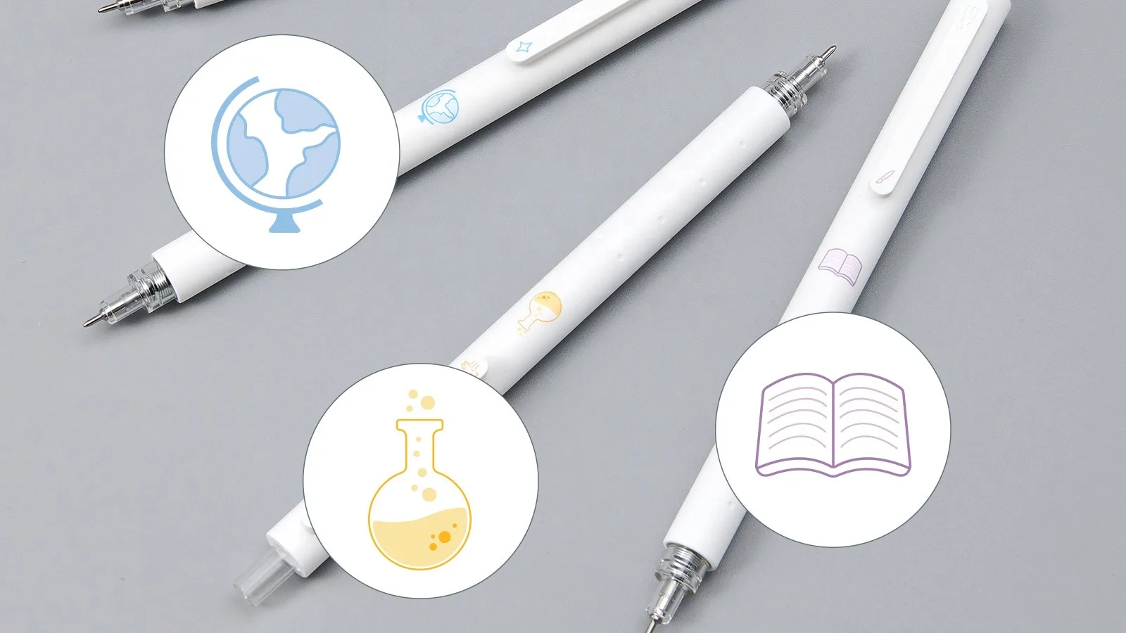 Kaco Rocket Retractable Gel Ink Pens Set 0.5mm Fine Point,Black Ink ...