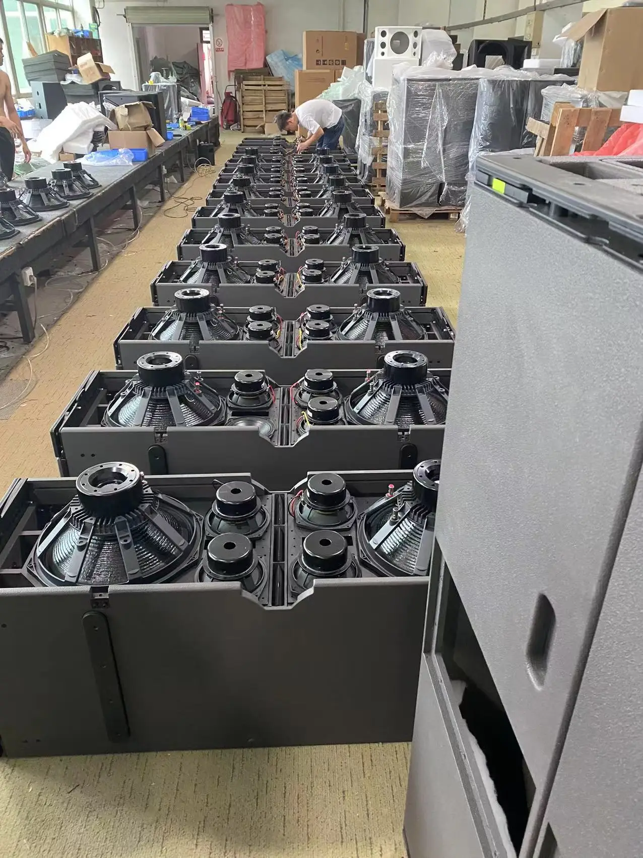 Aoyue KA-1 Dual 15 Inch 3 Way Audio Sound System Speakers