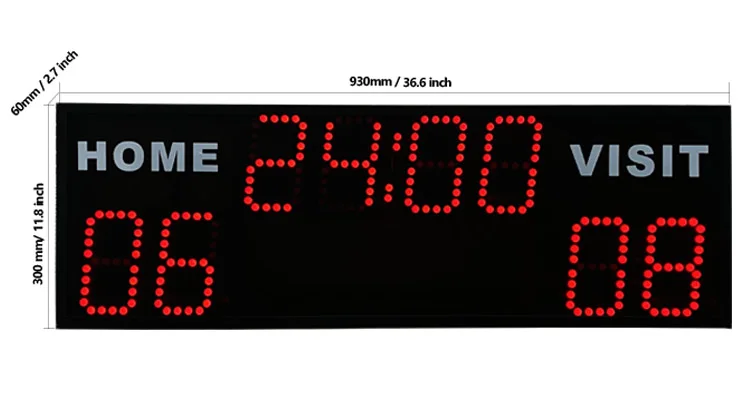 Cp042 Large Led Digital High Brightness Used Baseball Football Wireless ...