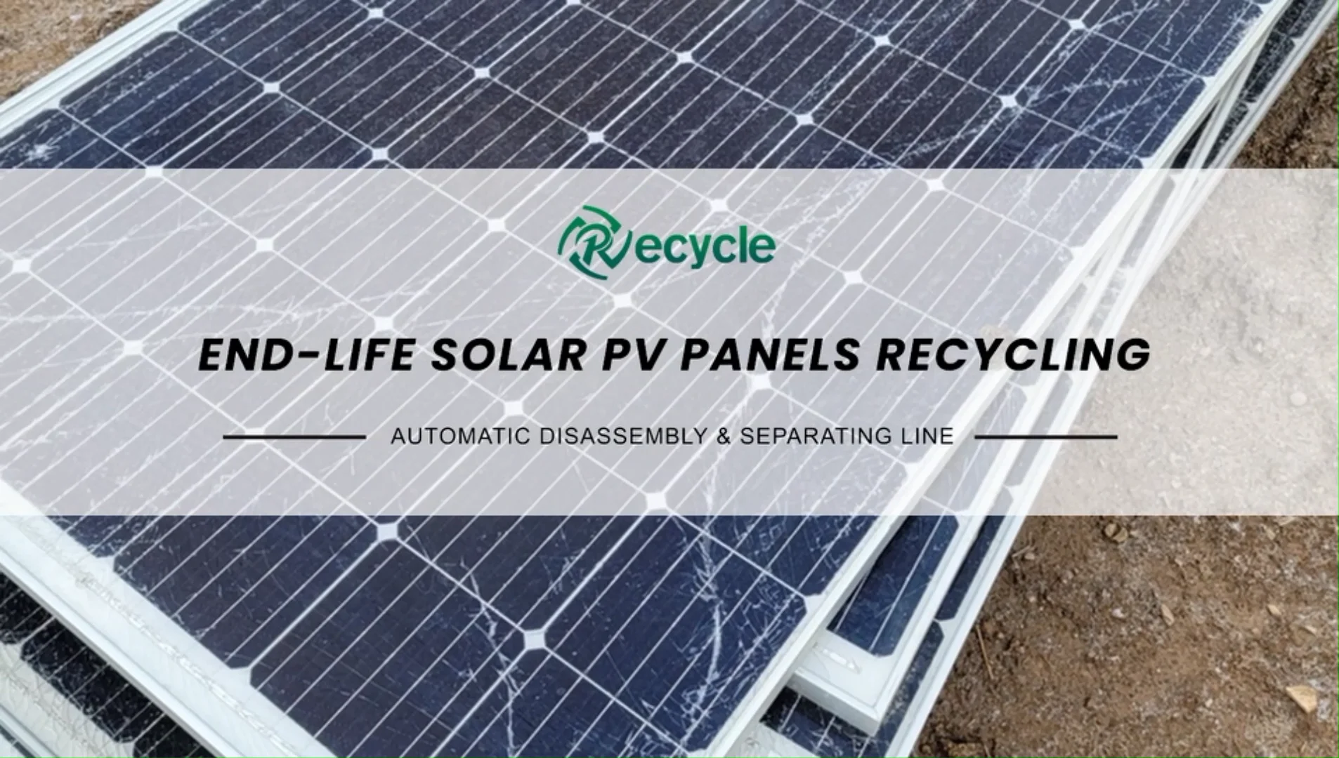 Solar Panel Glass Peeling Machine To Remove The Glass From The Solar ...