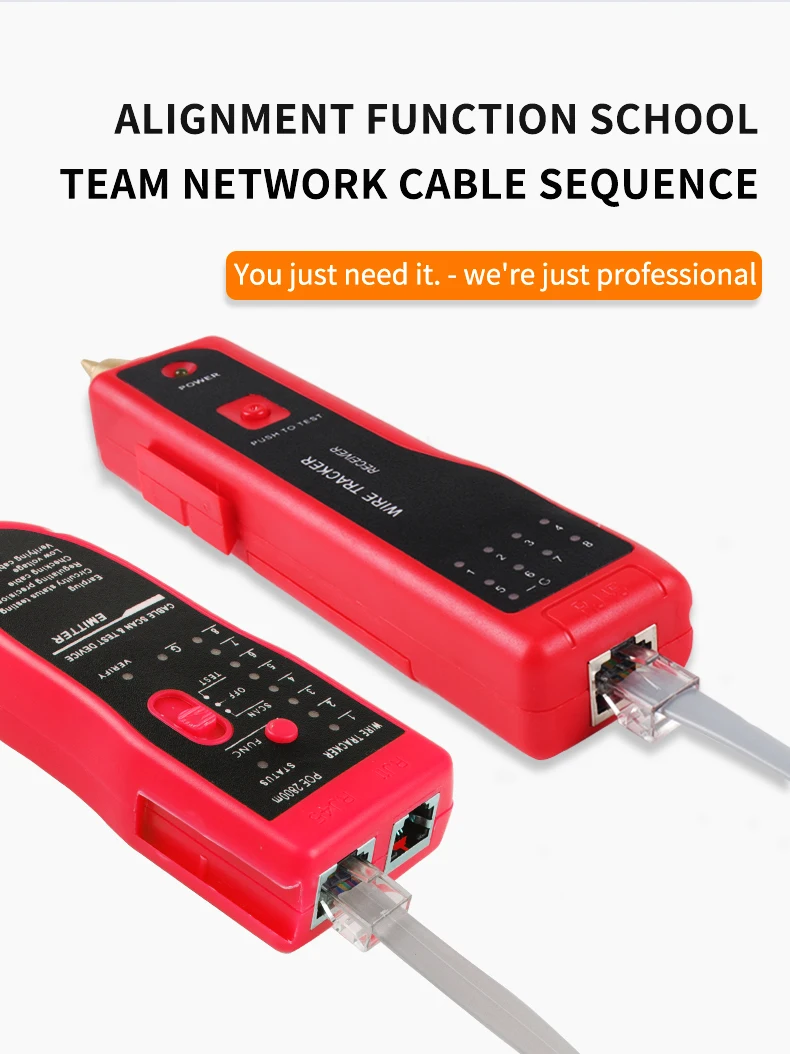 Network Cable Tester Line Tracker Cable Find Tone Generator Hd-mi Line ...