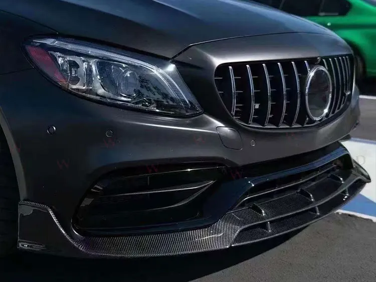 BS Style Carbon Fiber Front Lip for Benz C Class W205