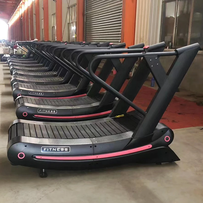 Commercial Curved Manual Treadmill - Self-Generating Fitness
