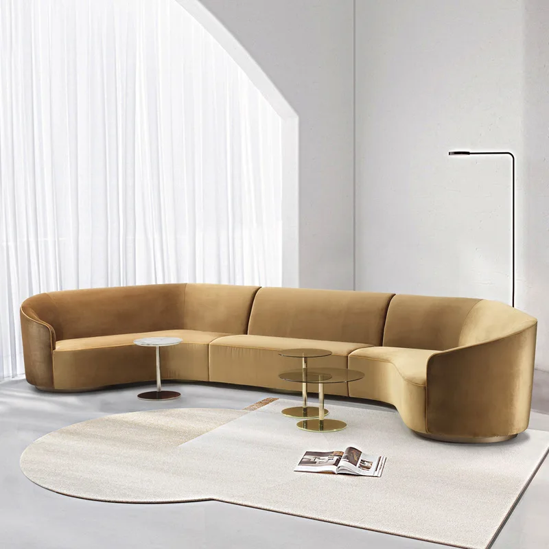 Irregular Combination Sofa in Italian Designed Villa Living Room ...