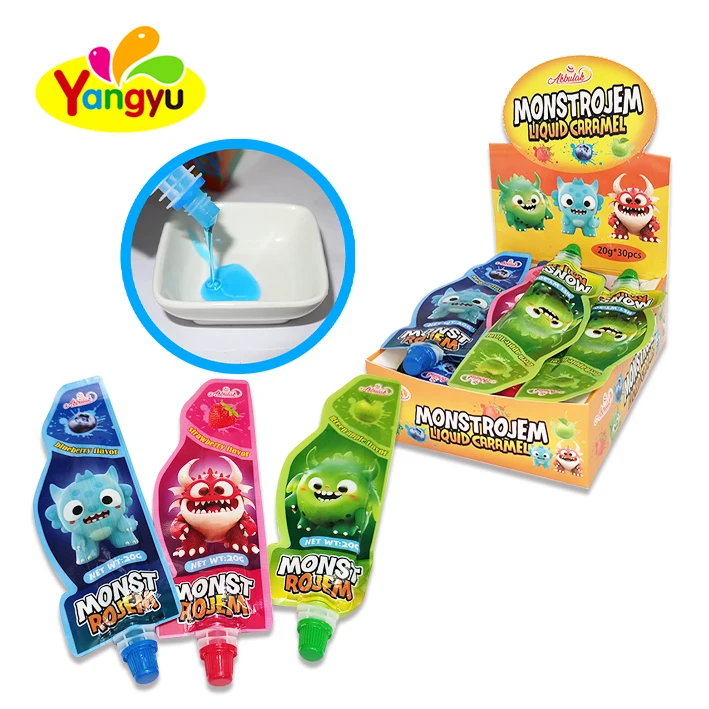 Custom Sweets Monster Squeeze Sour Jam Fruity Liquid Candy| Alibaba.com