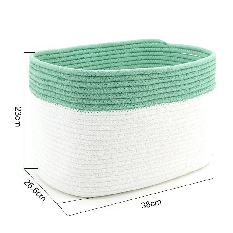 Factory Direct Selling New Color Simple Design Home Cotton Rope Storage ...
