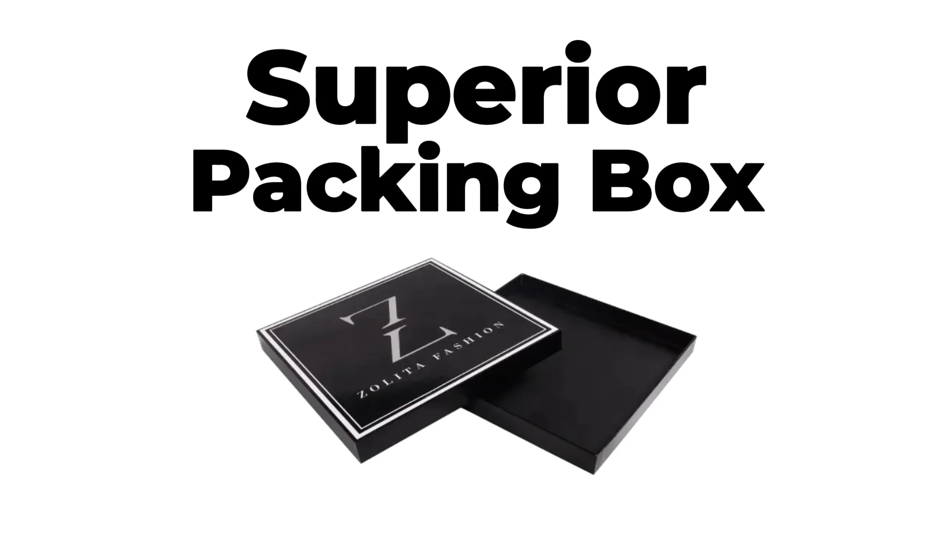 Custom Luxury Black Paper Packing Lid And Bottom Box With Clothes Gift ...