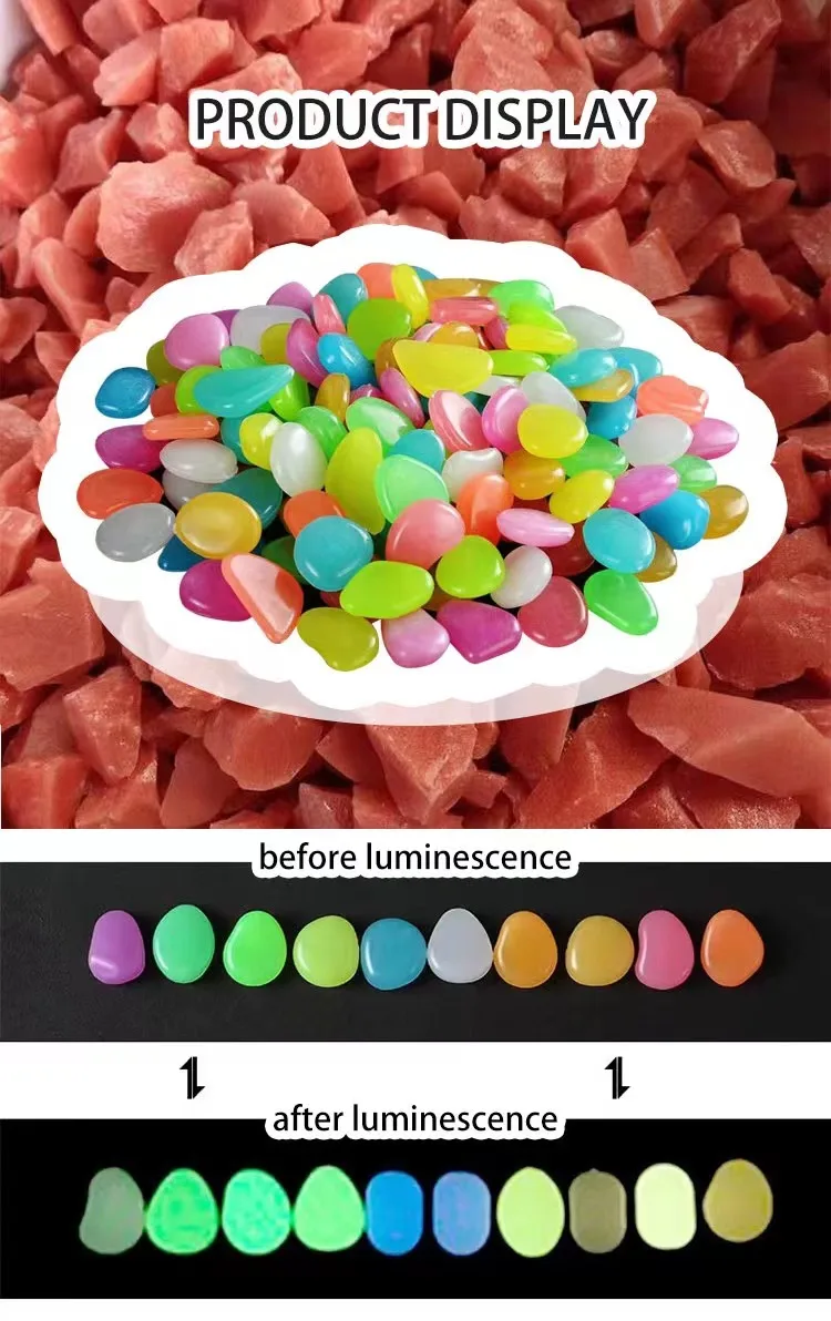 Pebbles Luminous Stone Glow Stone Garden Walkway Night Light Decorative ...