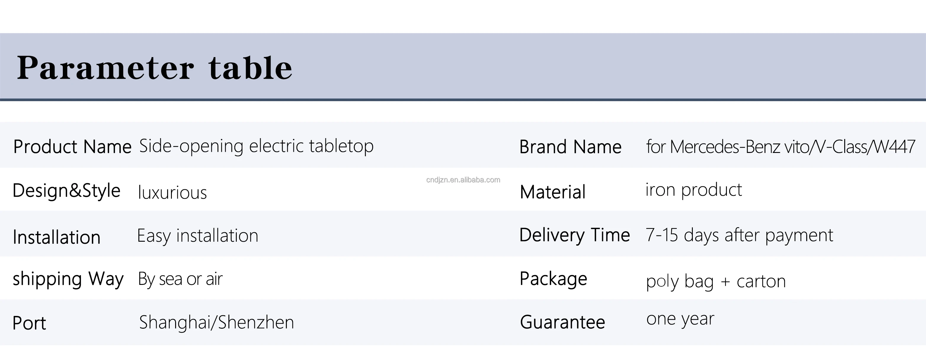 New Design Table Electric Car Back Seat Table For Mercedes Benz Vito V ...