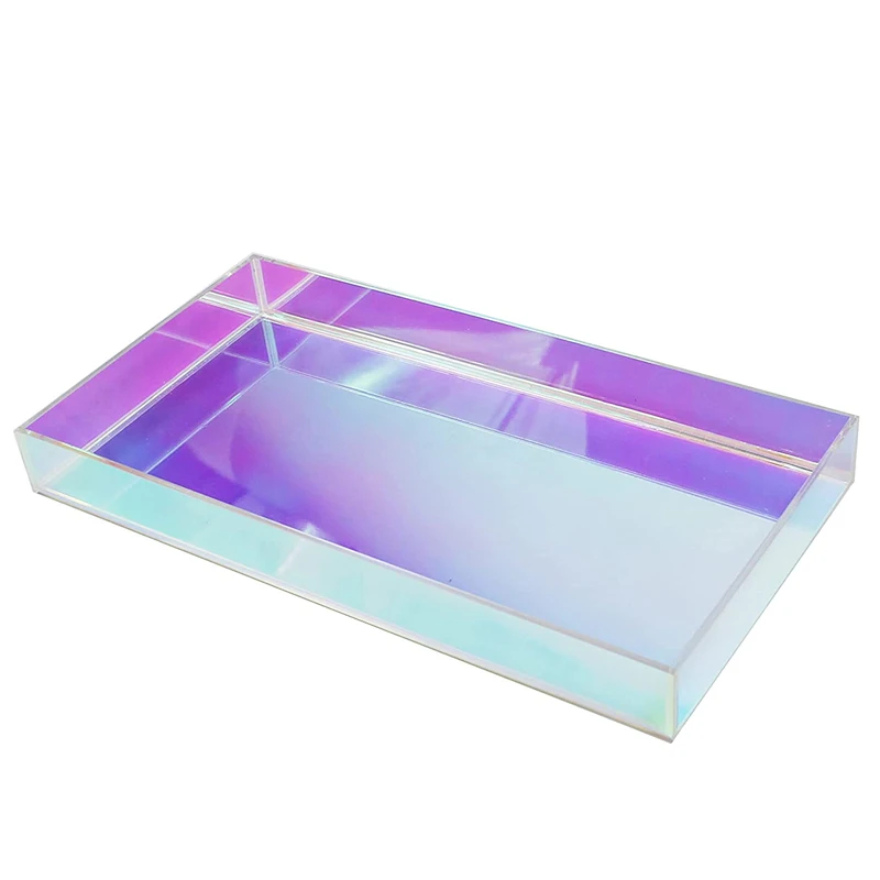 Iridescent Acrylic Serving Tray For Restaurant Hotel Acrylic Tray ...