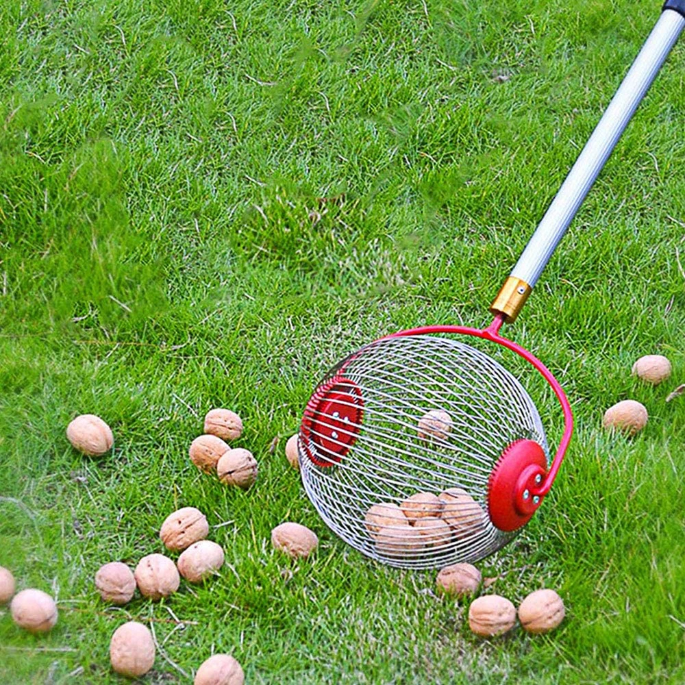 Aluminum Alloy Nut Gatherer Garden Rolling Nut Harvester Picks Up Golf ...