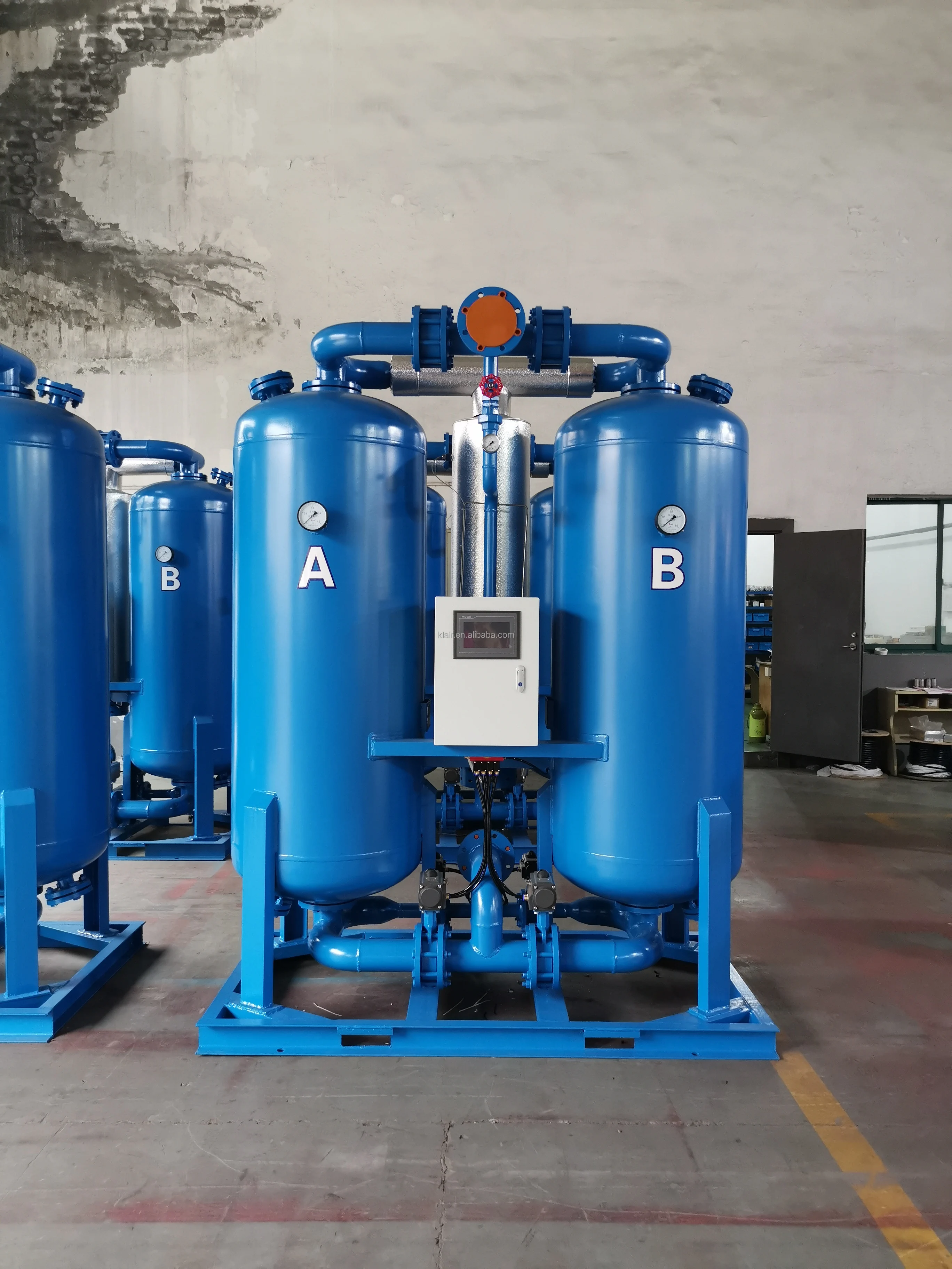 Cfm56 Heated Desiccant Air Dryer Adsorption Regeneration Dryer For Air ...