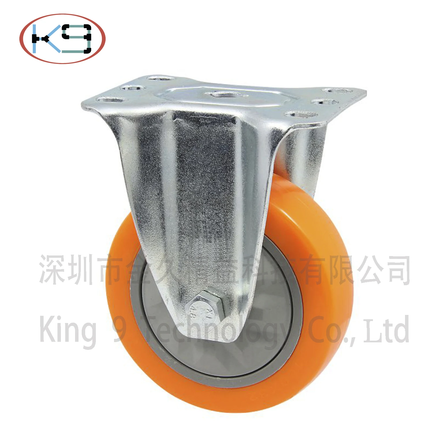 Fixed Caster Series Industrywheels Spring Loaded Wheel Fixed Caster ...