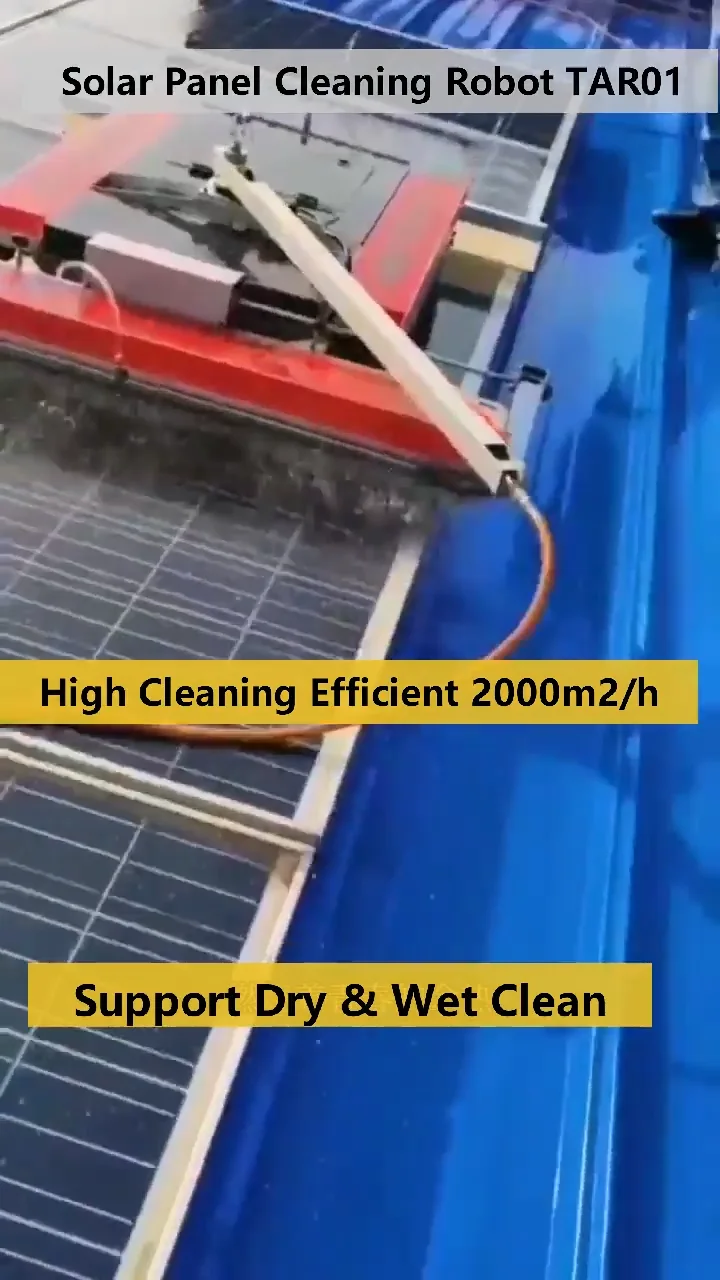 Pv Solar Module Panel Cleaning Drone Automatic Equipment Machine Solar ...