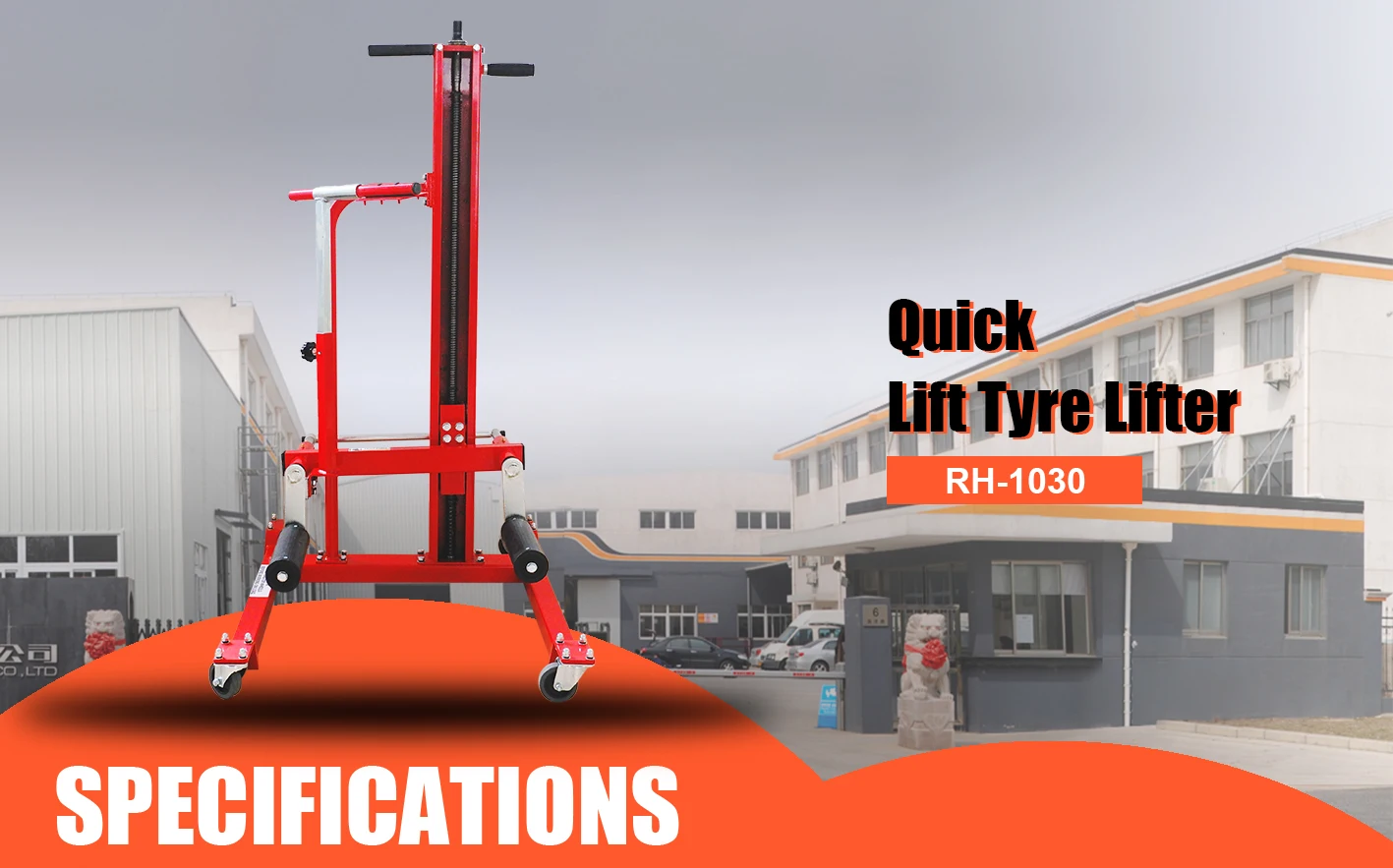 Car Tyre Center Wheel Elevator - Quick Lift & Easy Use