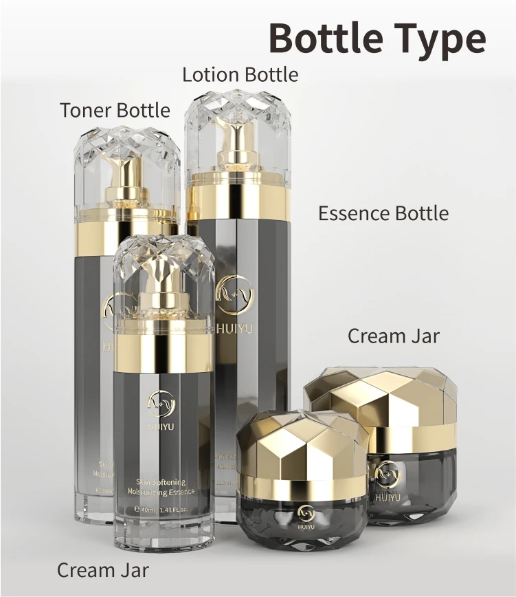Customizable Luxury Skin Care Glass Bottles - 20 50g to 120ml