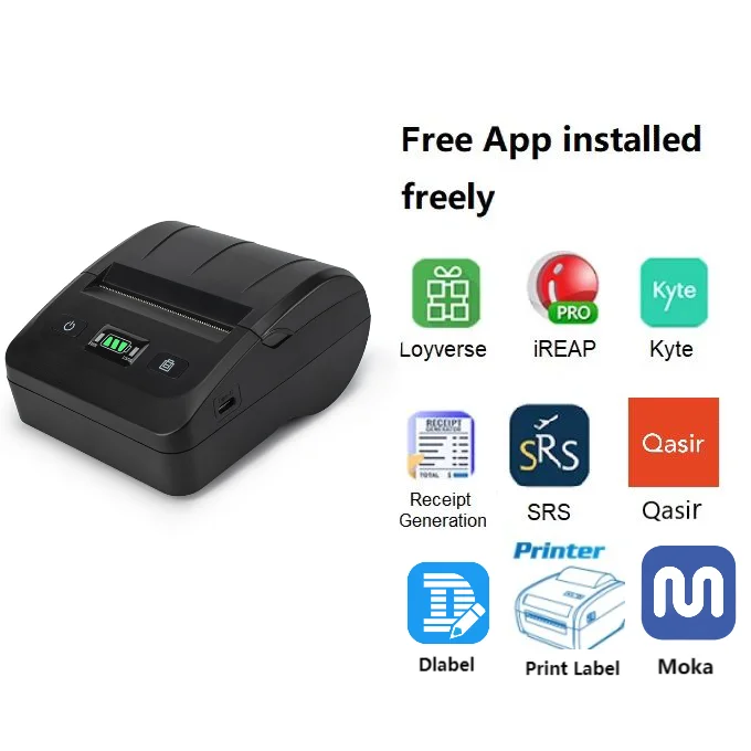 Customization Logo Handheld Mini Printer Thermal 80mm Wireless Mini ...