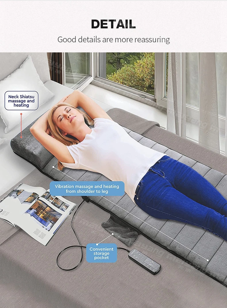 Wholesale Portable Vibration Massage Mattress Full Body Back Vibrating ...