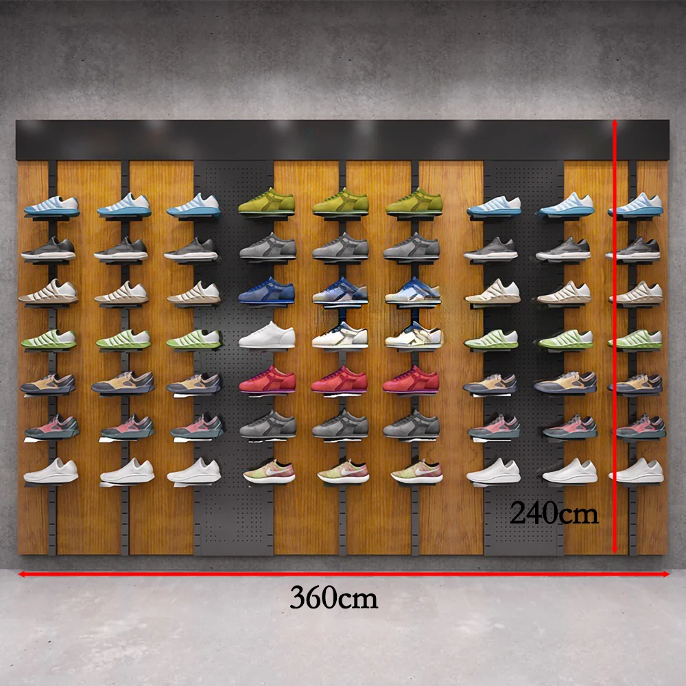 Alibaba.com: Wall mounted metal display shelf for sports shoes, custom ...
