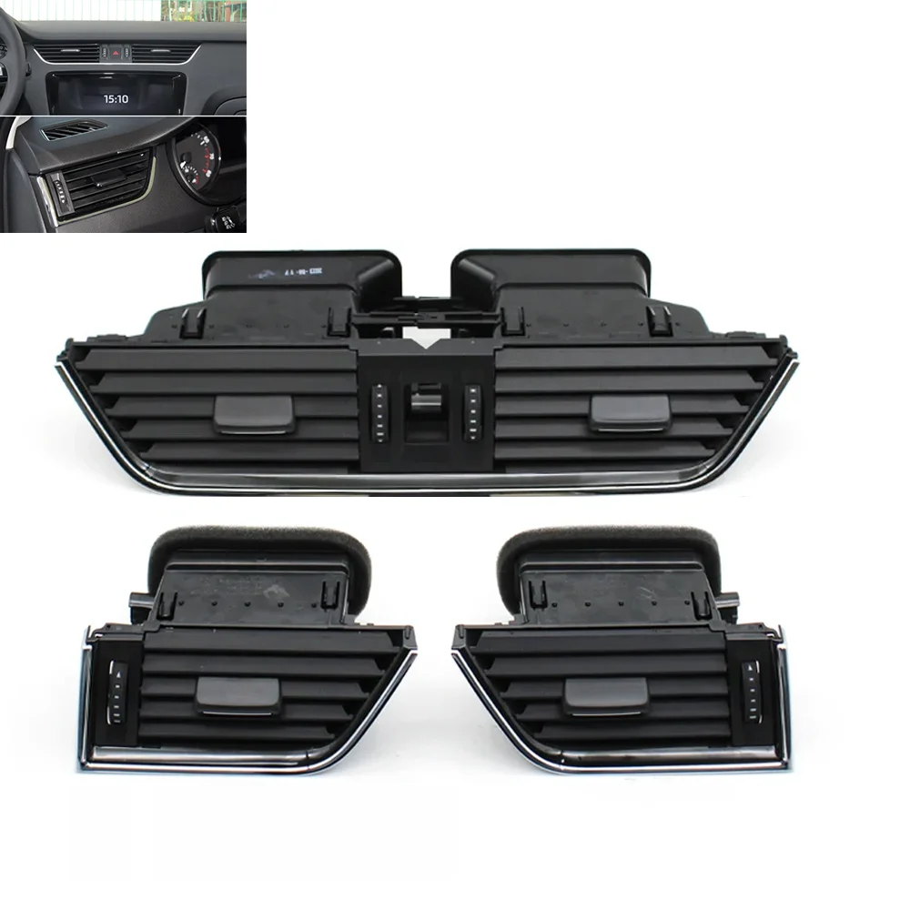 Car Front Left Right Center Dashboard Air Vent Ac Vent Grille Assembly ...