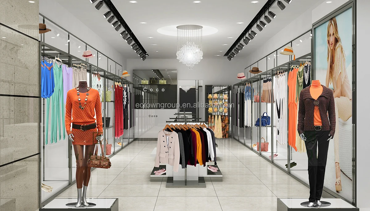 Multifunctional Curves Panel Display Showcase Shop Design Mall ...