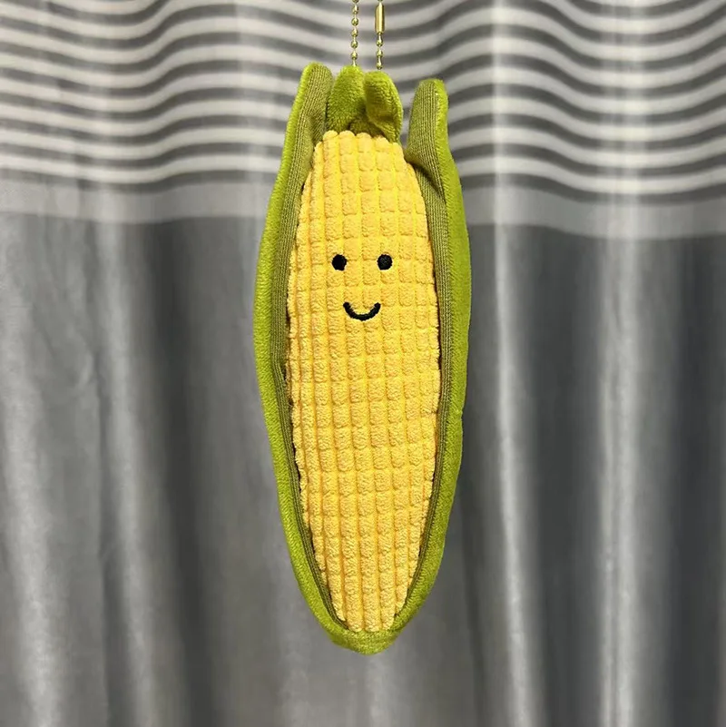 2025 New Year Sweet Corn Plush Toy Embroidered Stress Relief Toy PP ...
