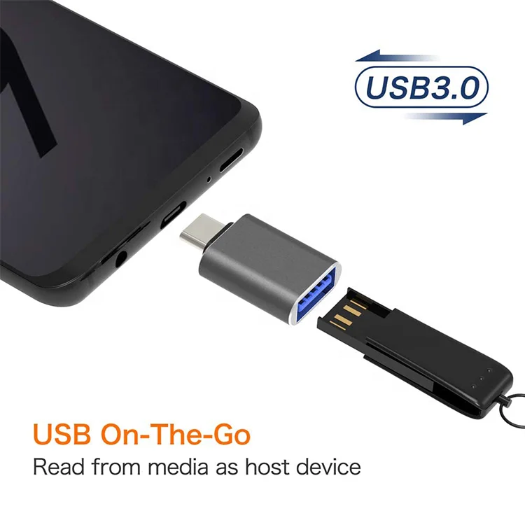 Data Transfer Usb Type C Male To Usb 3.0 Female Adapter Connector ...