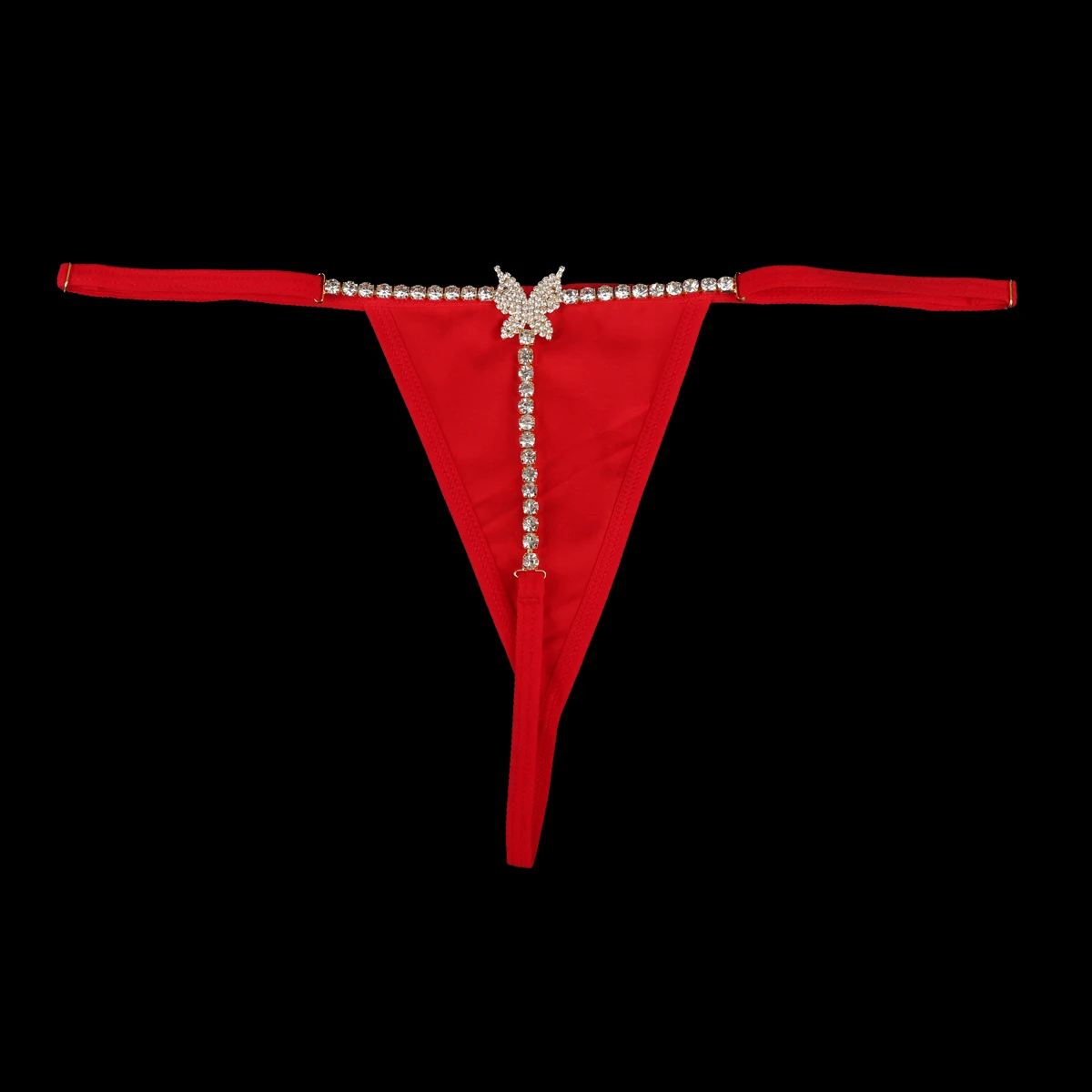 Custom Thongs With Charms 2023 Sexy Lingerie Women Butterfly Panties ...