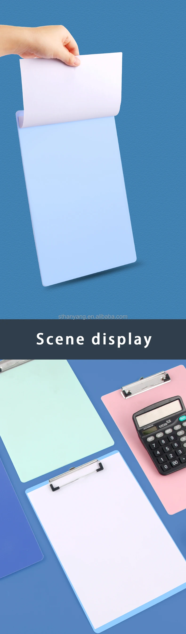 Custom Logo Promotion Plastic Clipboard With Clip Cover - Buy Plastic ...