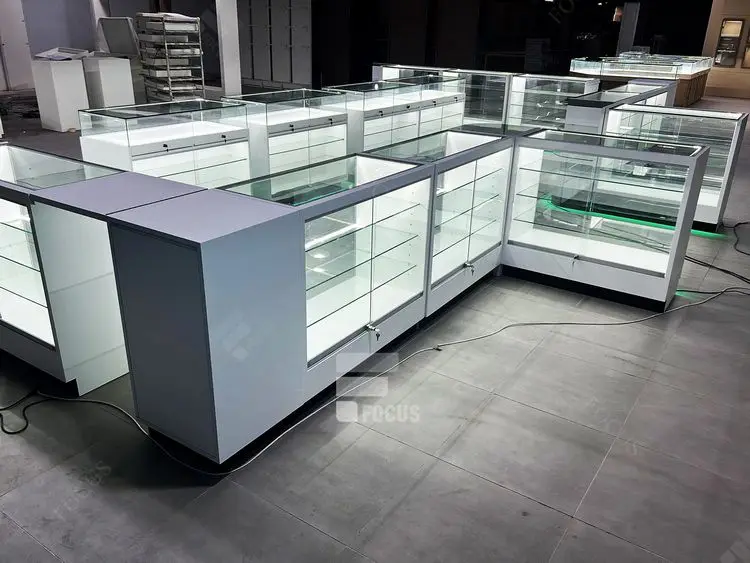 Shop Our Factory's Customized Tobacco Wood Rack Display Case