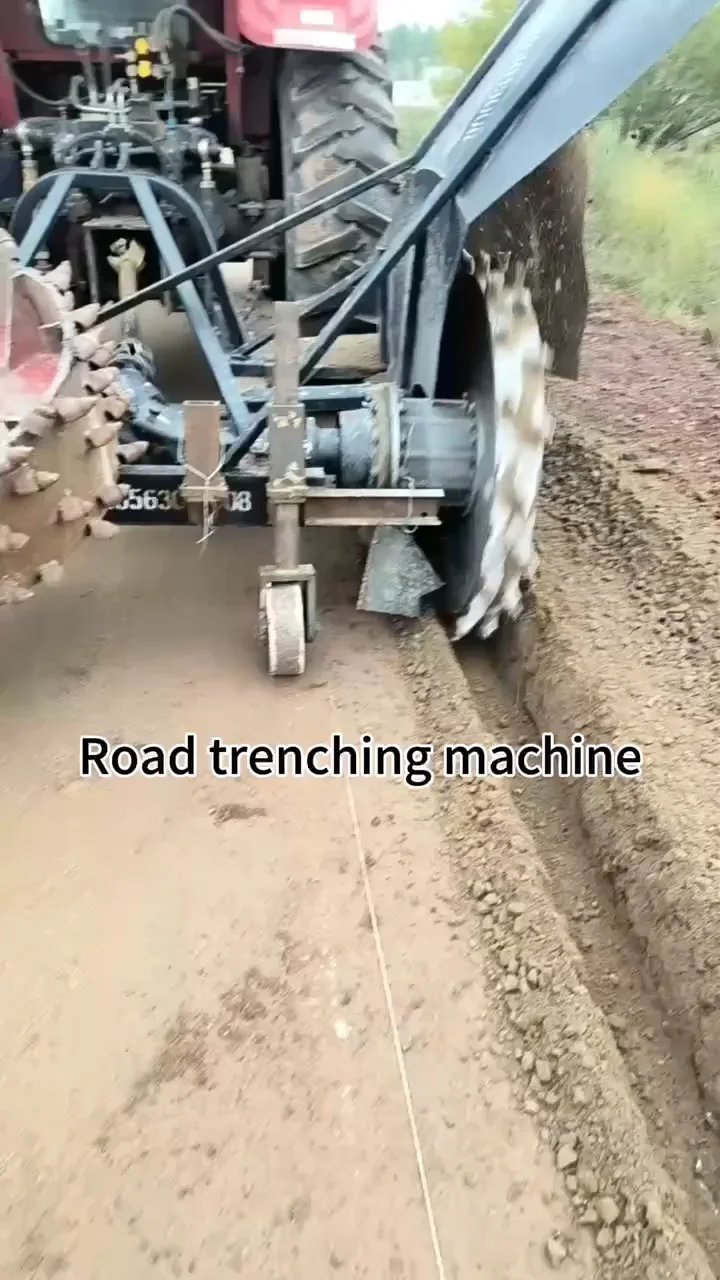 Ditch Trenching Machine Mini Disc Trencher Machine Tractor Farm Using ...