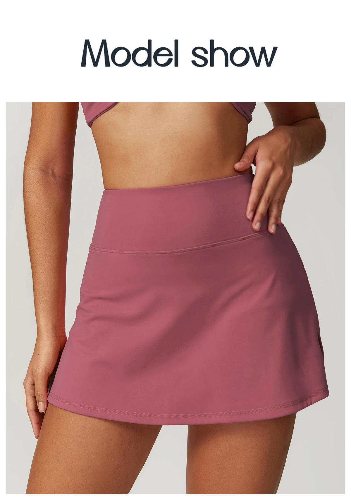 Summer High Waist Yoga Short Skirt Breathable Mini Skirt Pants Running ...