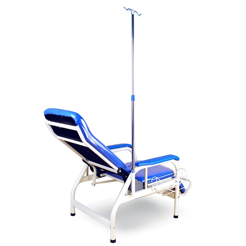 Hospital Infusion Chair with IV Stand - Comfort & Safety
