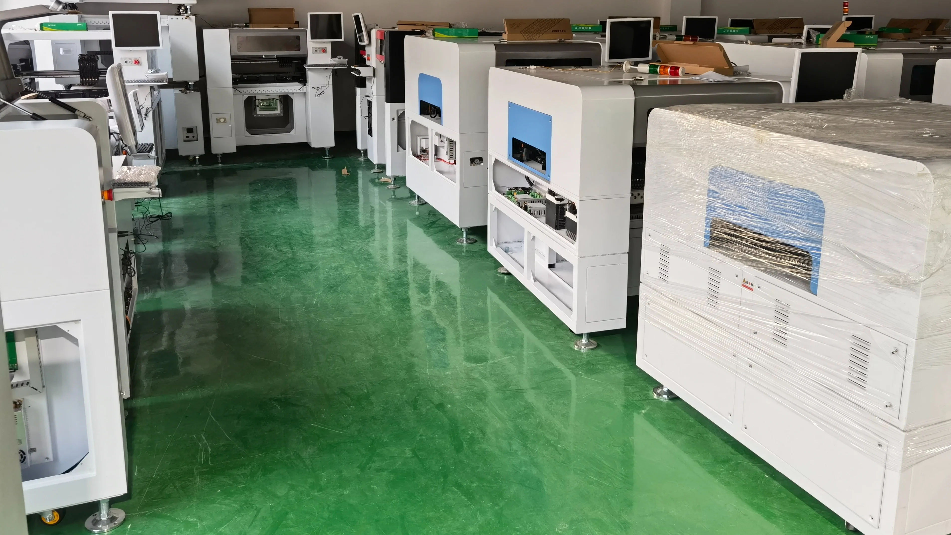 Low Cost Pick Place Machine For Chip Mounting Line H4 Pnp Machine With ...