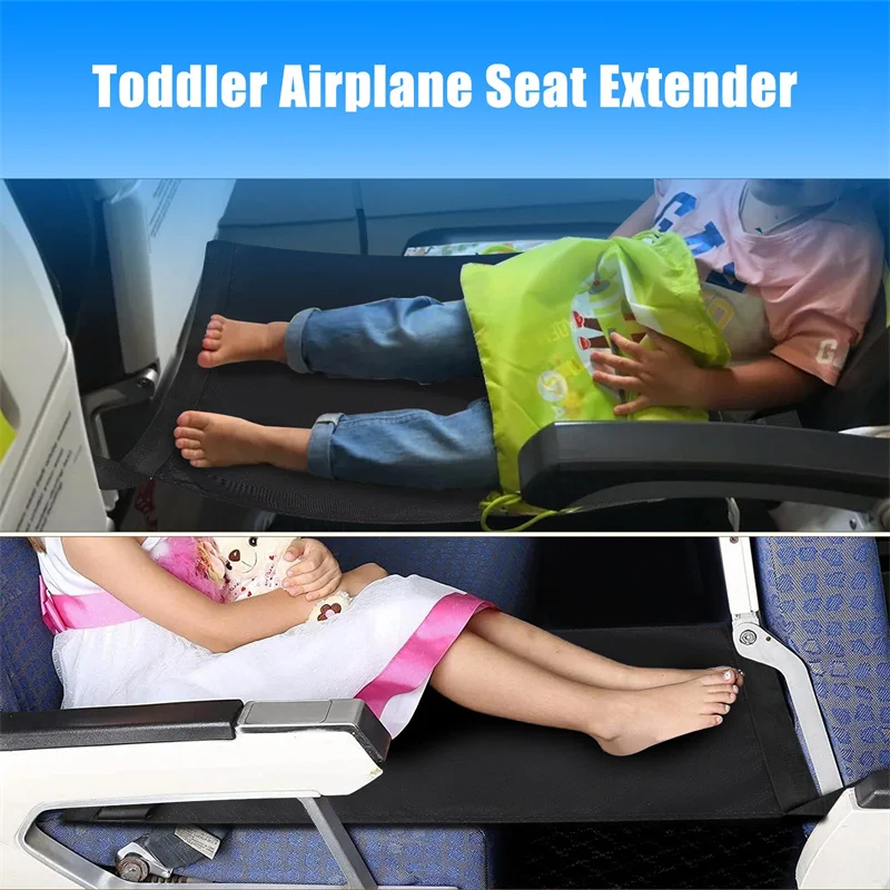 Airplane Footrest For Kids Black Portable Toddler Travel Bed For ...