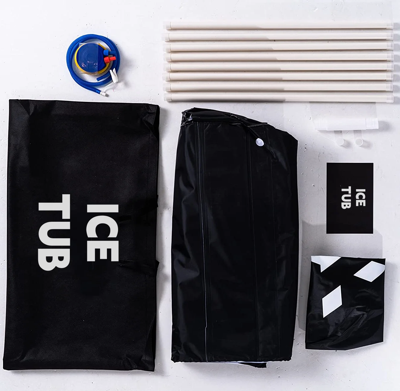 Inflatable Ice Bath Therapy Portable Pod Cold Plunge Soaking Sports ...