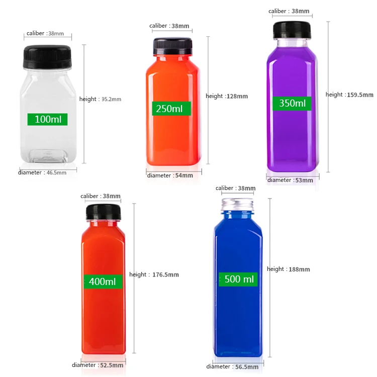 Custom PET Plastic Bottles - Perfect for Juices & Drinks