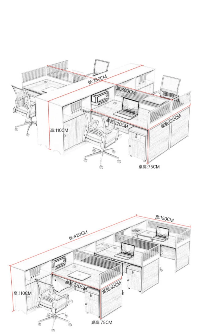Wholesale Cubicle Partition Modern Design Office Work Station Desk ...
