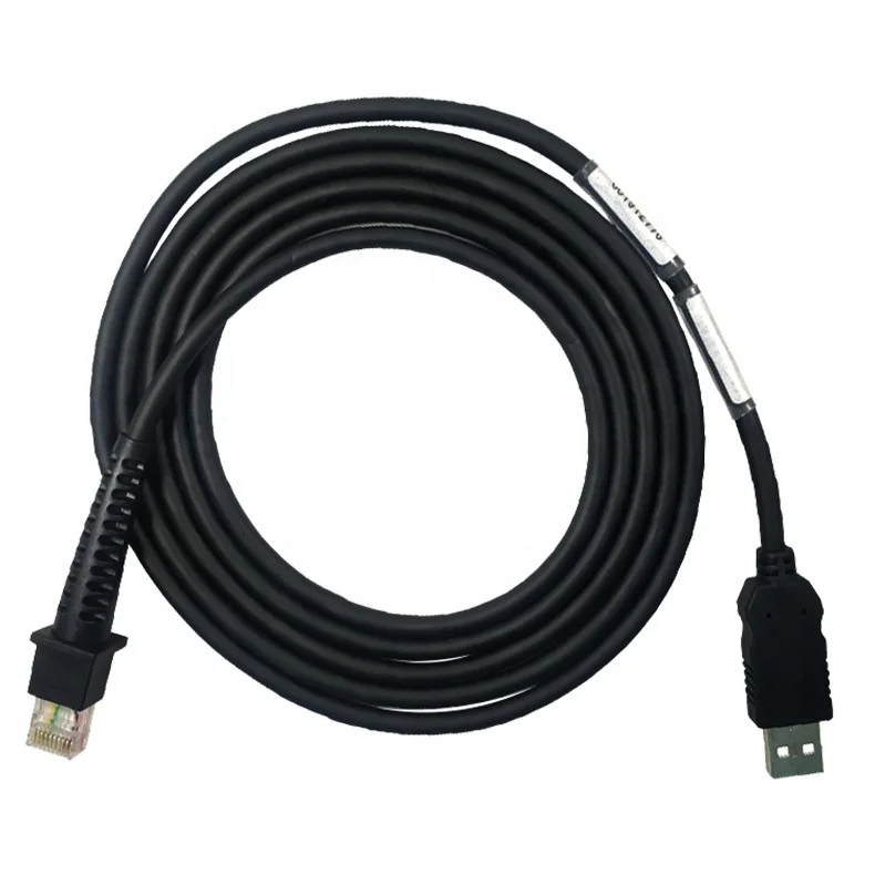 2M USB to RJ45 Cable for Mindeo Barcode Scanner - 12M Warranty
